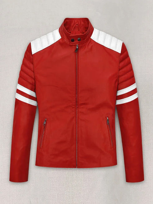 Fight Club Red Leather Jacket – Jacket Creator