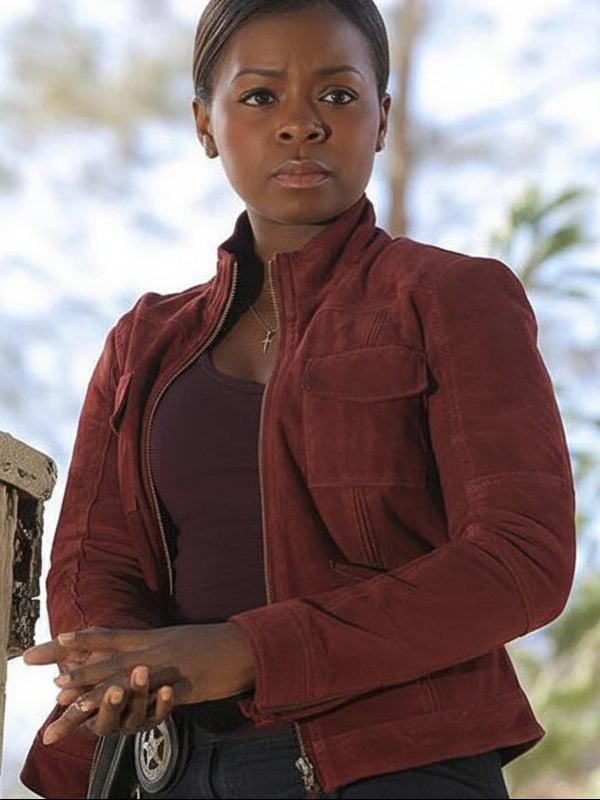 Justified S06 Erica Tazel Suede Leather Jacket – Jacket Creator