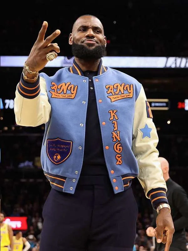 Lebron James Blue Varsity Jacket – Jacket Creator